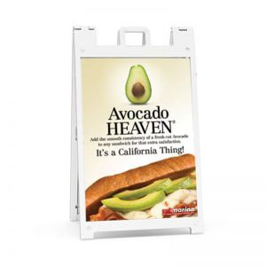 A-Frame Plastic Sidewalk Sign | Franchise Print Shop