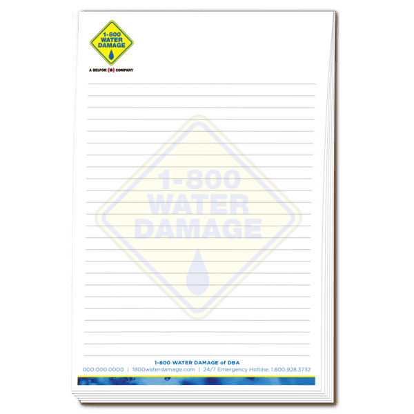 1-800 Water Damage | Post-It Notes | Franchise Print Shop