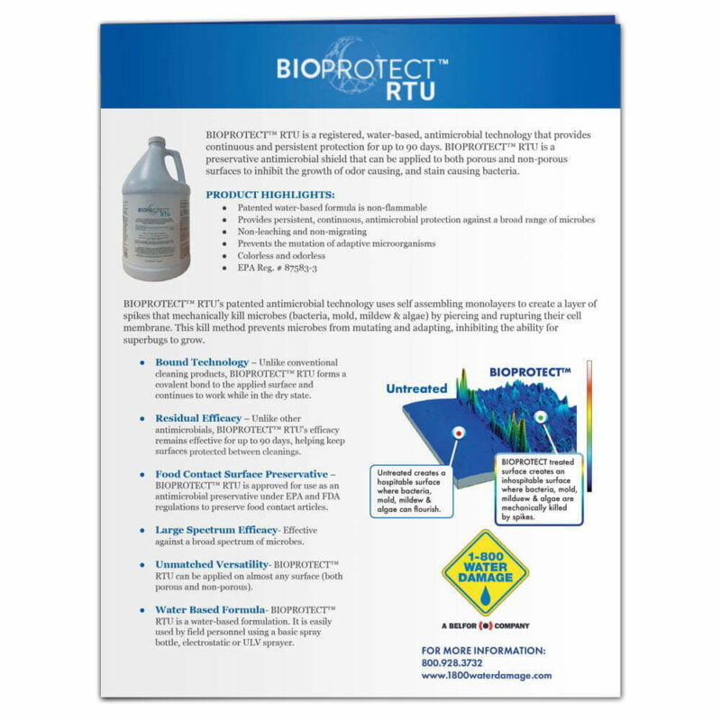 1-800 Water Damage | 3-Step Clean Brochures | Franchise Print Shop