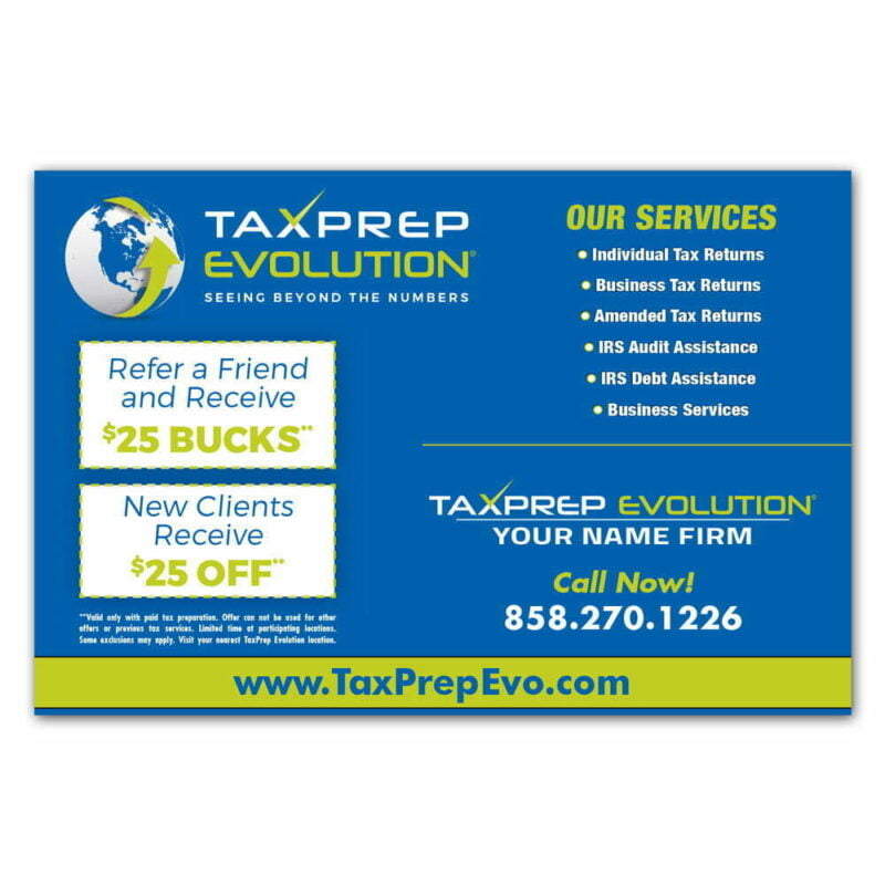 Tax Prep Evo | Flyer Cards | Franchise Print Shop