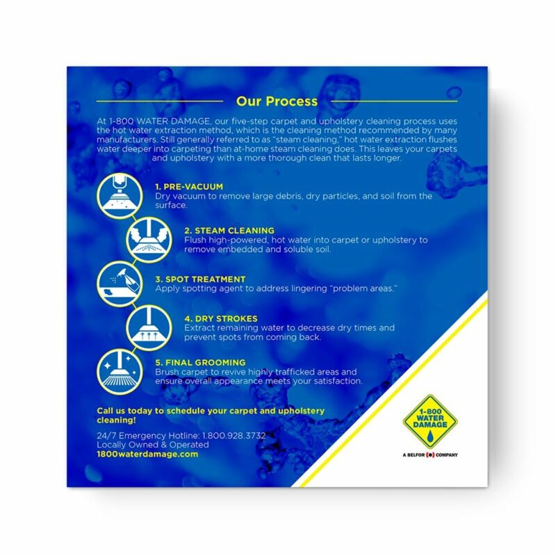 1-800-Water-Damage | General Info Brochure | Franchise Print Shop