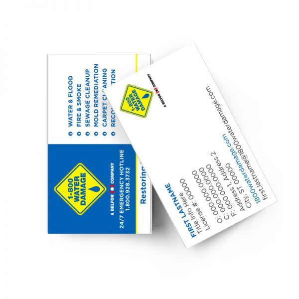 1-800-Water-Damage | Business Cards | Franchise Print Shop